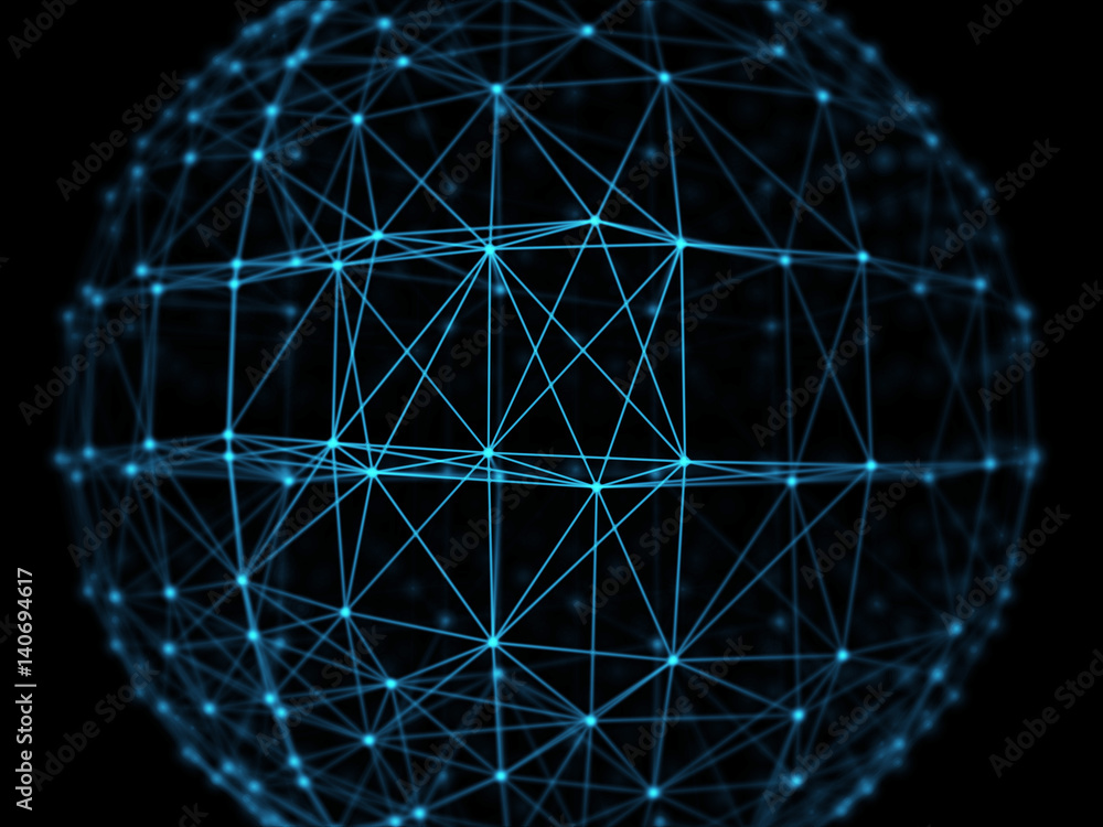 Modern abstract geometry surfaces, lines and points background, Used as ...