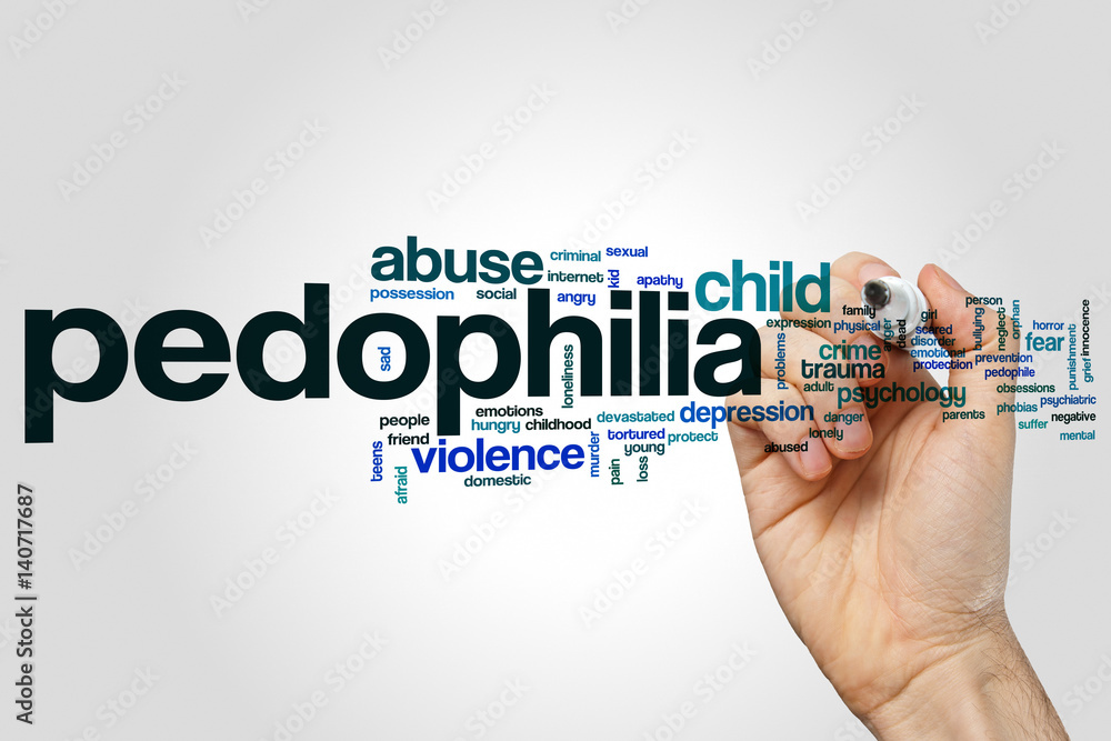 Pedophilia word cloud Stock Photo | Adobe Stock