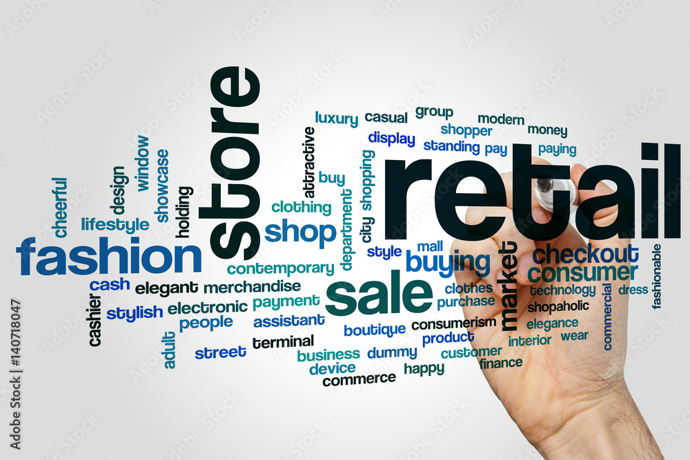 Retail word cloud Stock Photo | Adobe Stock