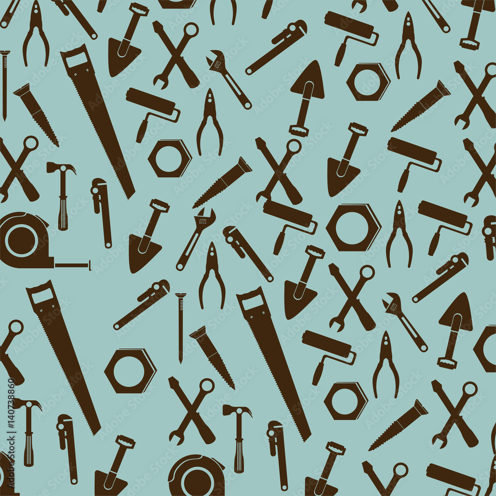 Construction design blue white background, vector illustration Stock ...