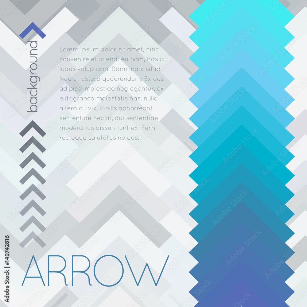 design of a template with blue arrow shapes Stock Vector | Adobe Stock