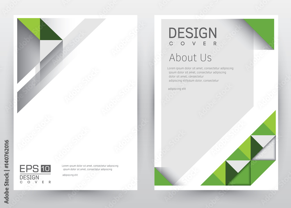 Cover Design Vector template set Brochure, Annual Report, Magazine ...