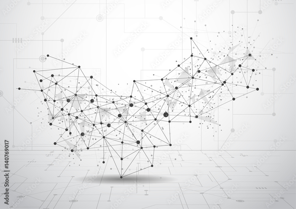 Abstract Technology Background Stock Vector | Adobe Stock