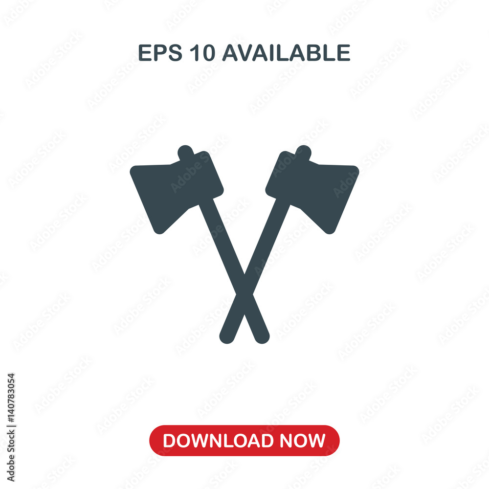 Crossed axes icon vector Stock Vector | Adobe Stock