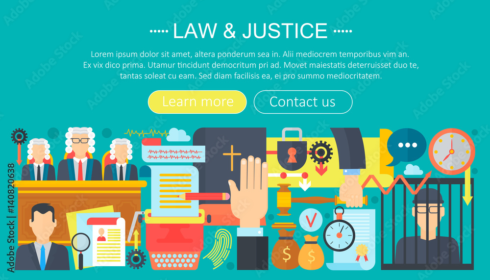 Law and justice design concept with prisoner, bible and court of law ...