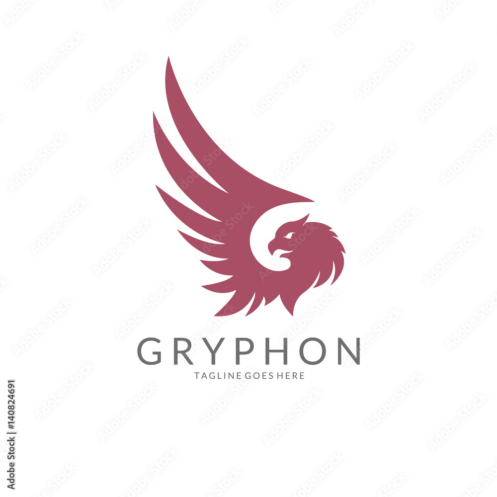 Gryphon Logo Stock Vector | Adobe Stock