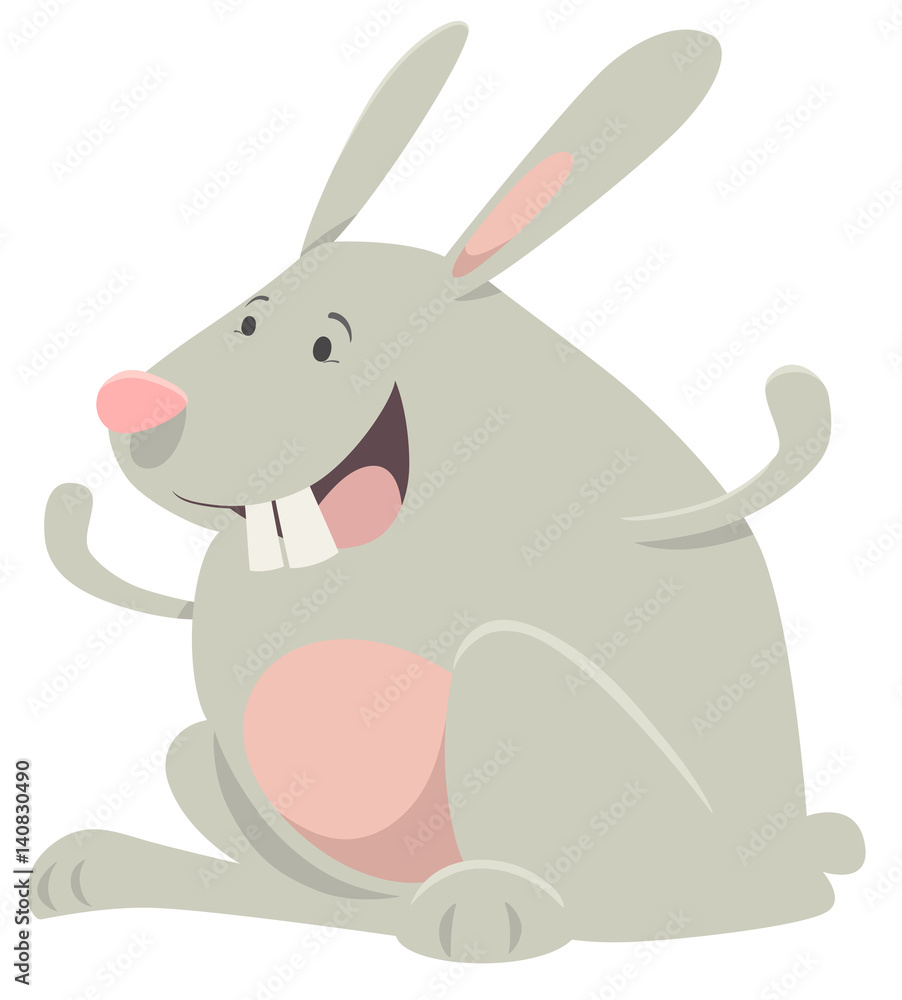 cartoon rabbit animal character Stock Vector | Adobe Stock