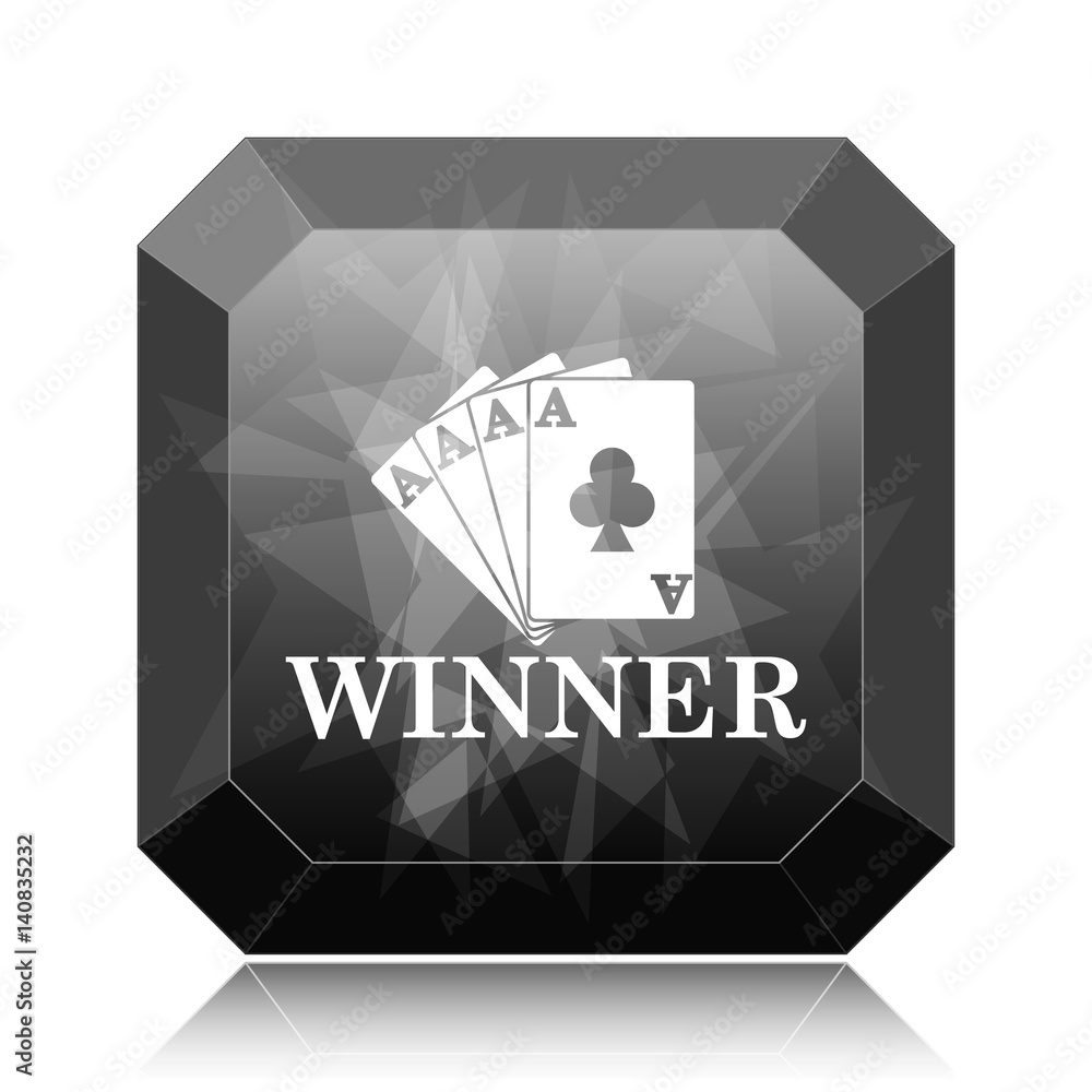 Poker winner icon ilustración de Stock | Adobe Stock