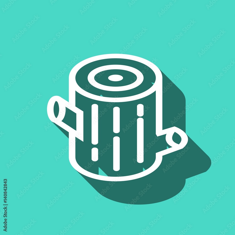 stump icon stock vector illustration flat design Stock Vector | Adobe Stock
