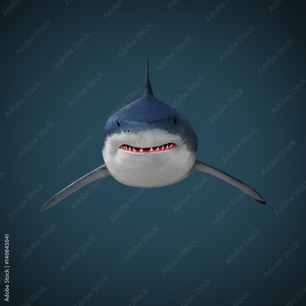 The Great White Shark - Carcharodon carcharias is a world's largest ...