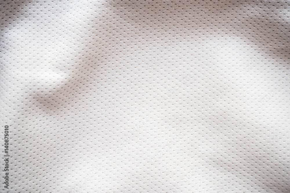 White sports jersey fabric texture background Stock Photo | Adobe Stock