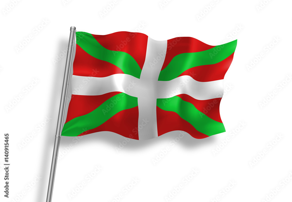 Drapeau du Pays Basque en qualité vectorielle Stock Vector | Adobe Stock