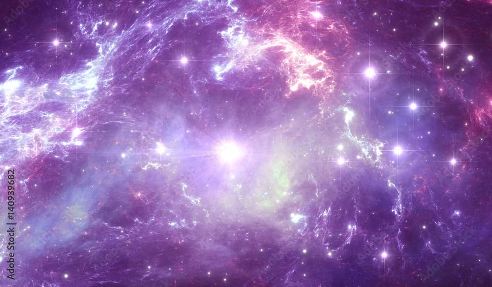 Reflection nebula the site of star formation, nebula radiates by ...