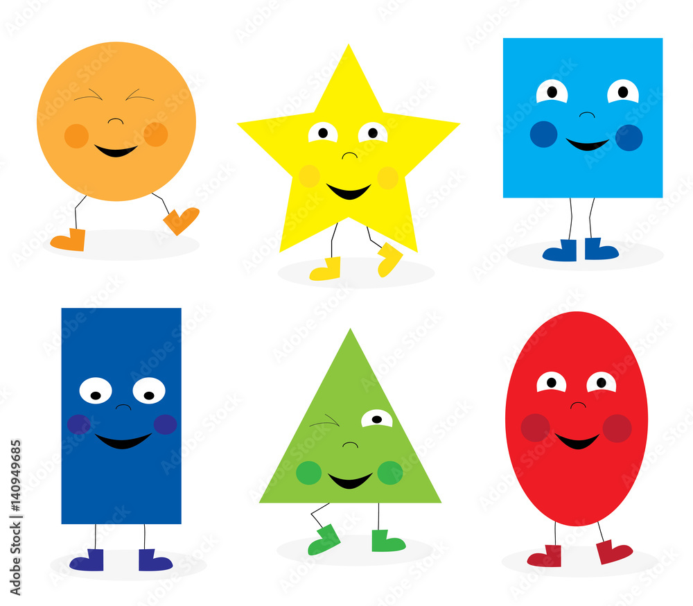 Clipart Of Cartoon Children Shapes