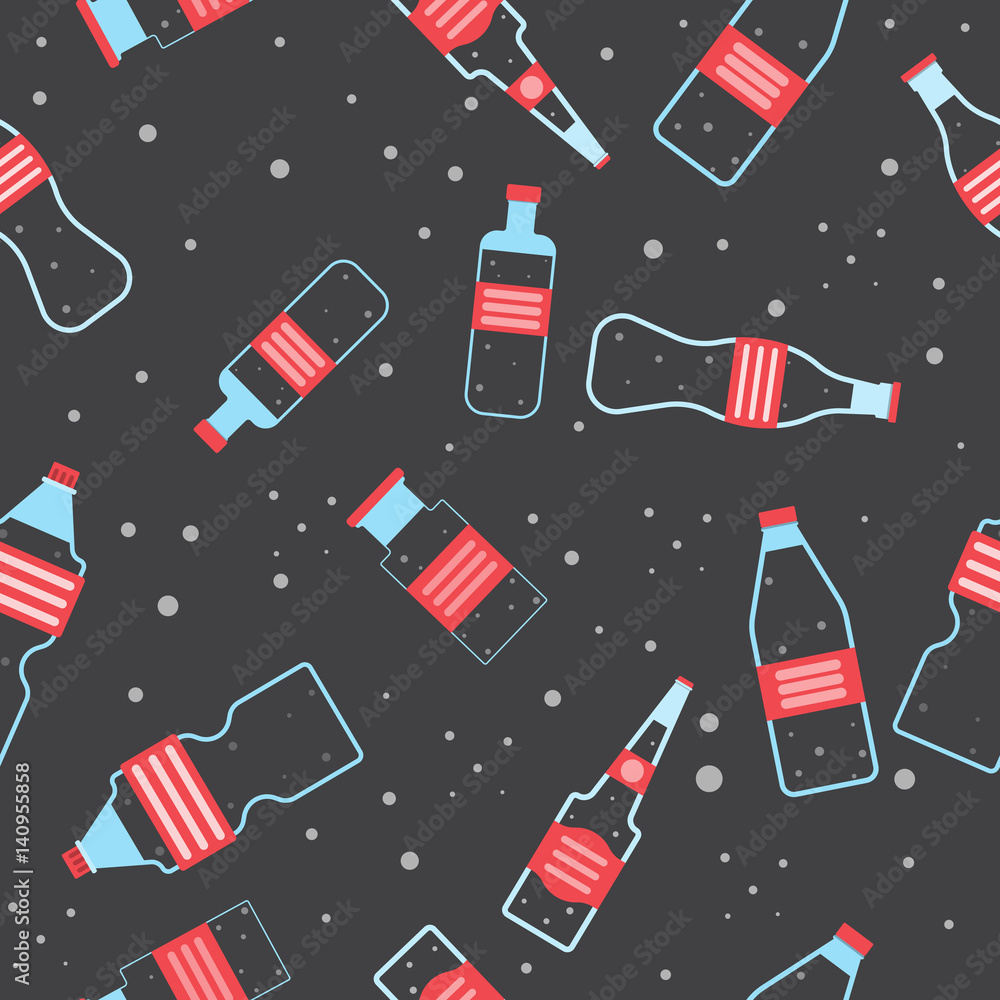 Cola pattern,sweet soda,tasty drink,seamless pattern,water with bubbles ...