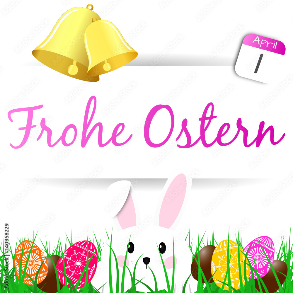 Frohe Ostern 1 april Stock Vector | Adobe Stock