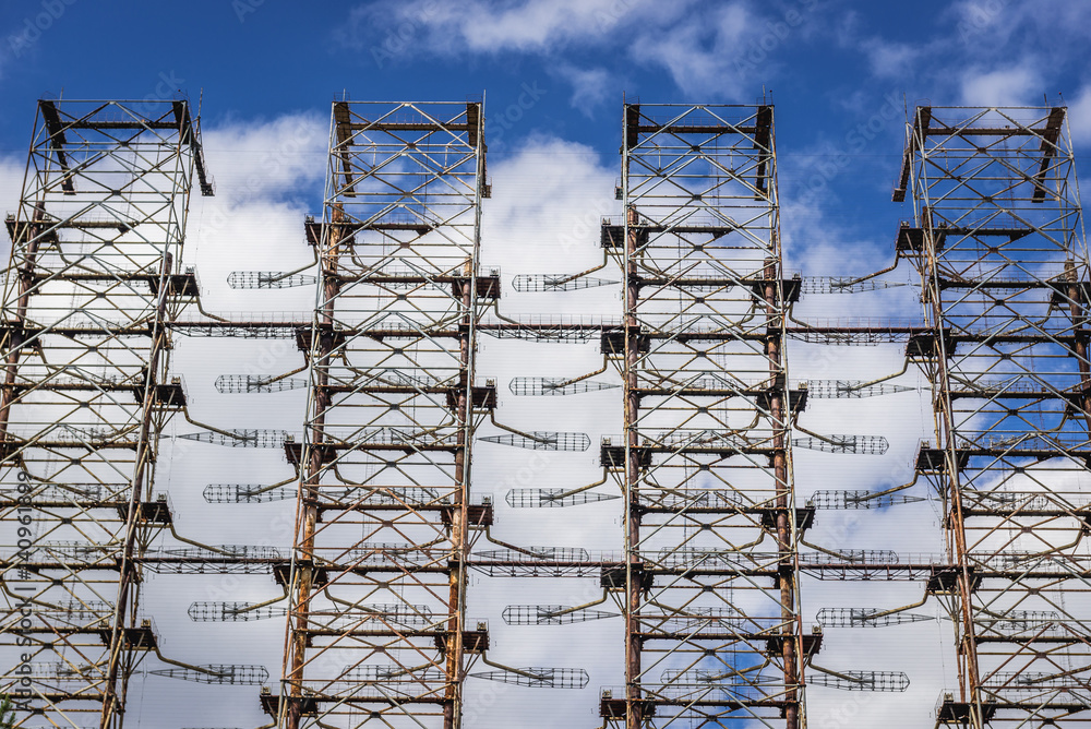 Soviet Duga radar from Cold War period in Chernobyl Exclusion Zone ...