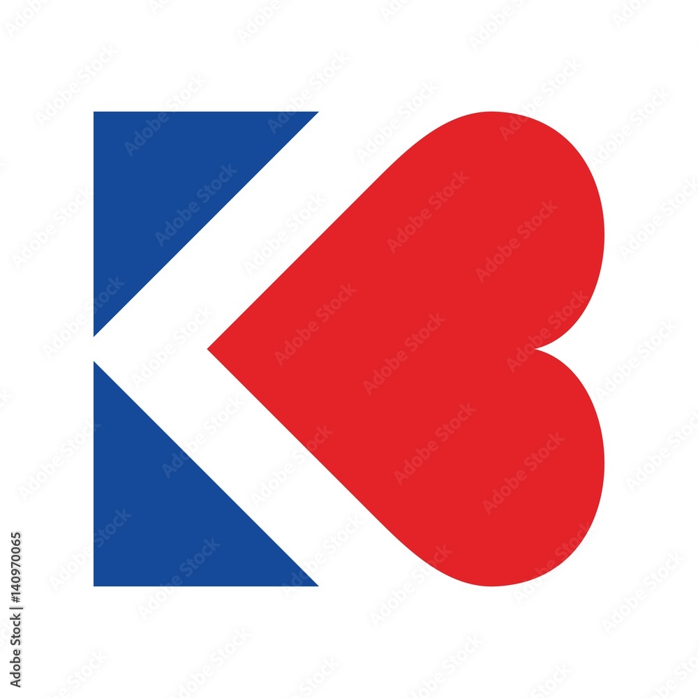 k and b logo vector. Stock Vector | Adobe Stock
