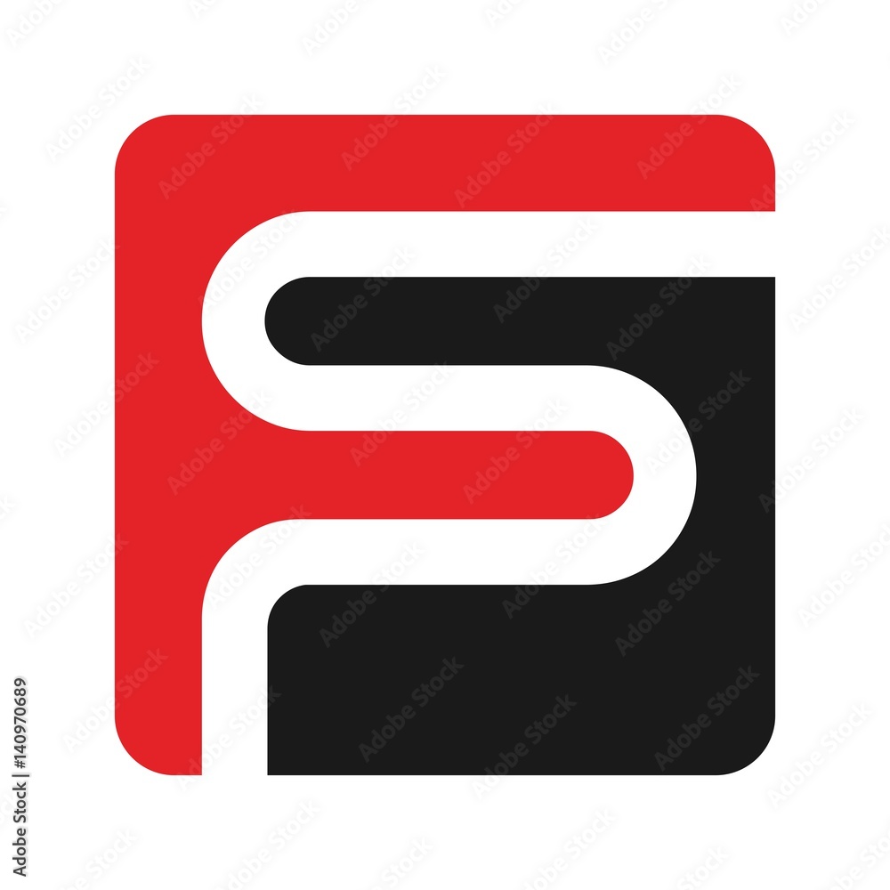 letter P and S logo vector Stock Vector | Adobe Stock