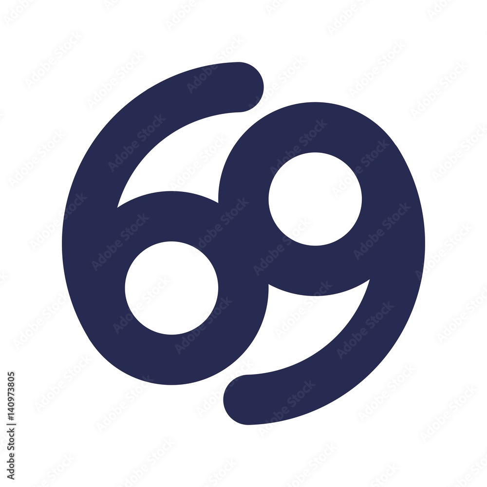 69 logo vector. Stock Vector | Adobe Stock