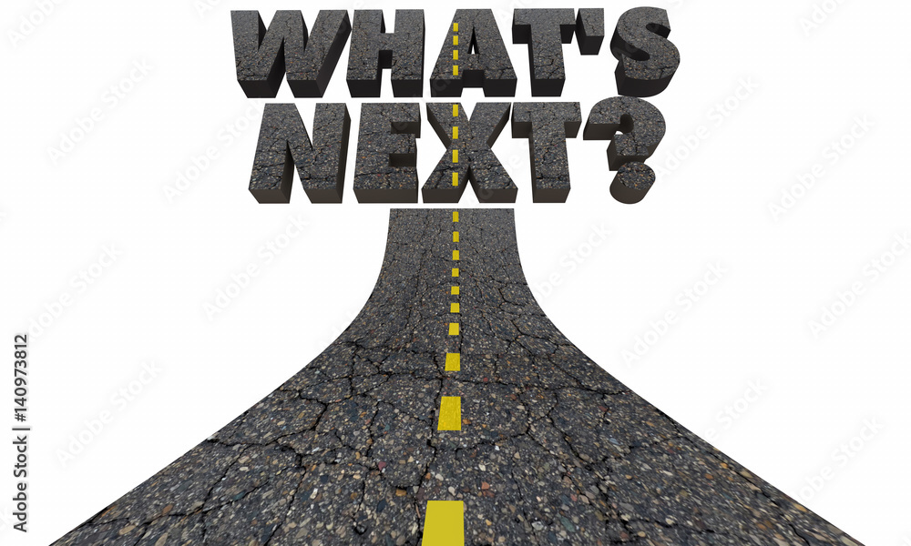 Whats Next Question Road Future Course Route Direction Coming 3d ...