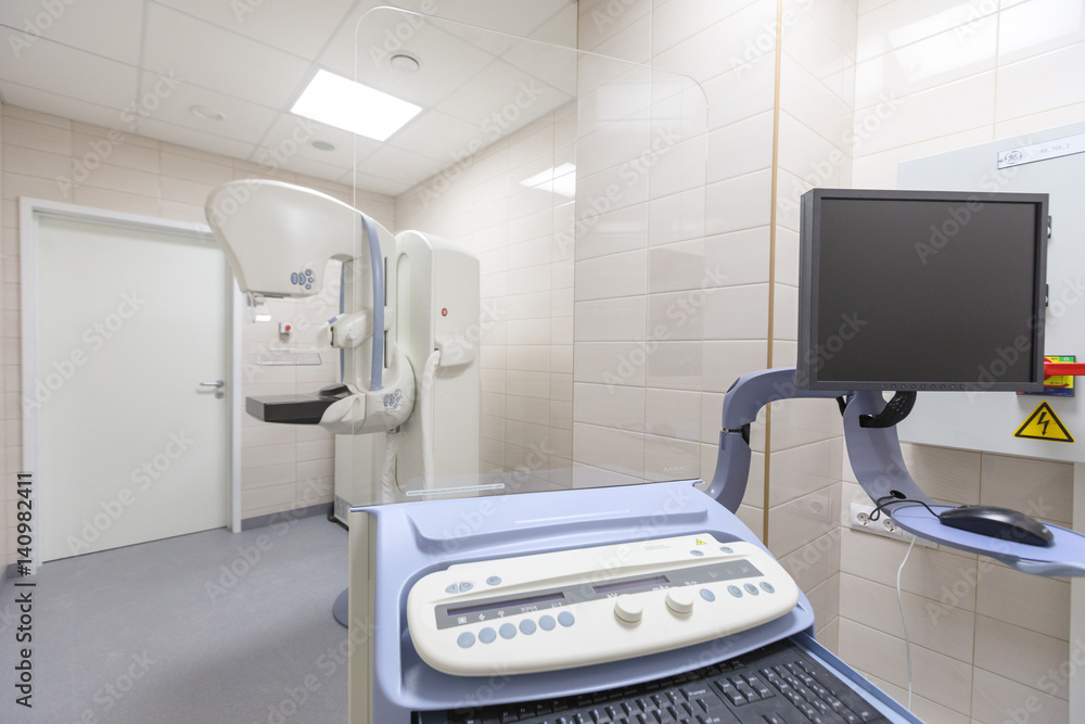 Modern mammography x-ray machine in laboratory for screening breast ...