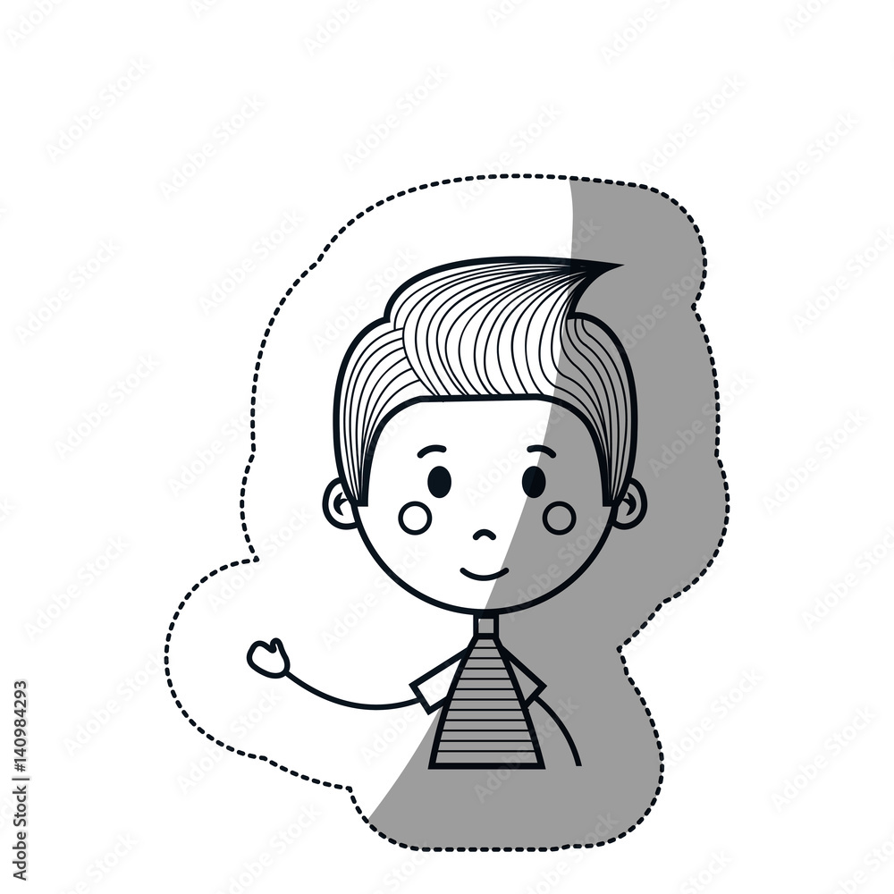 cute boy cartoon icon over white background. vector illustration Stock ...