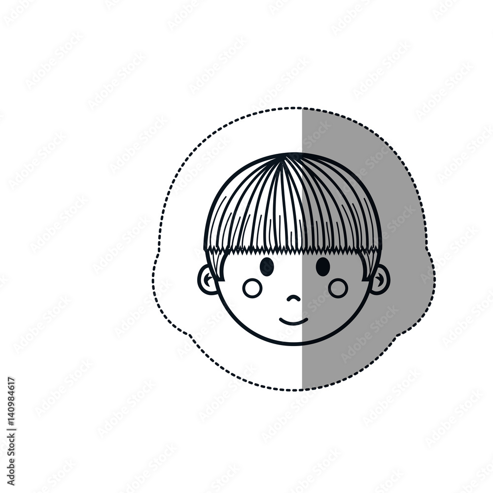 cute boy cartoon icon over white background. vector illustration Stock ...