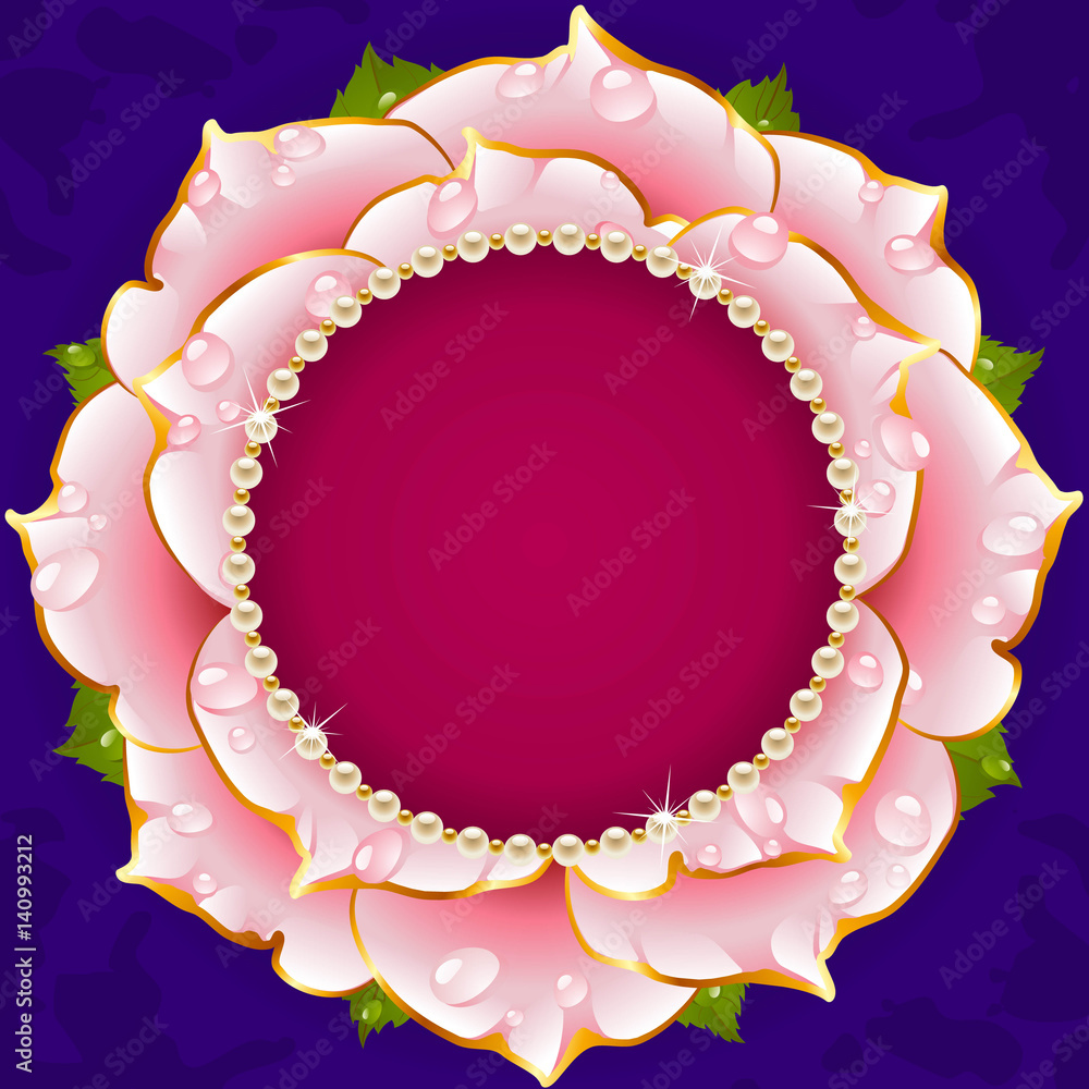 Round Frame Flower