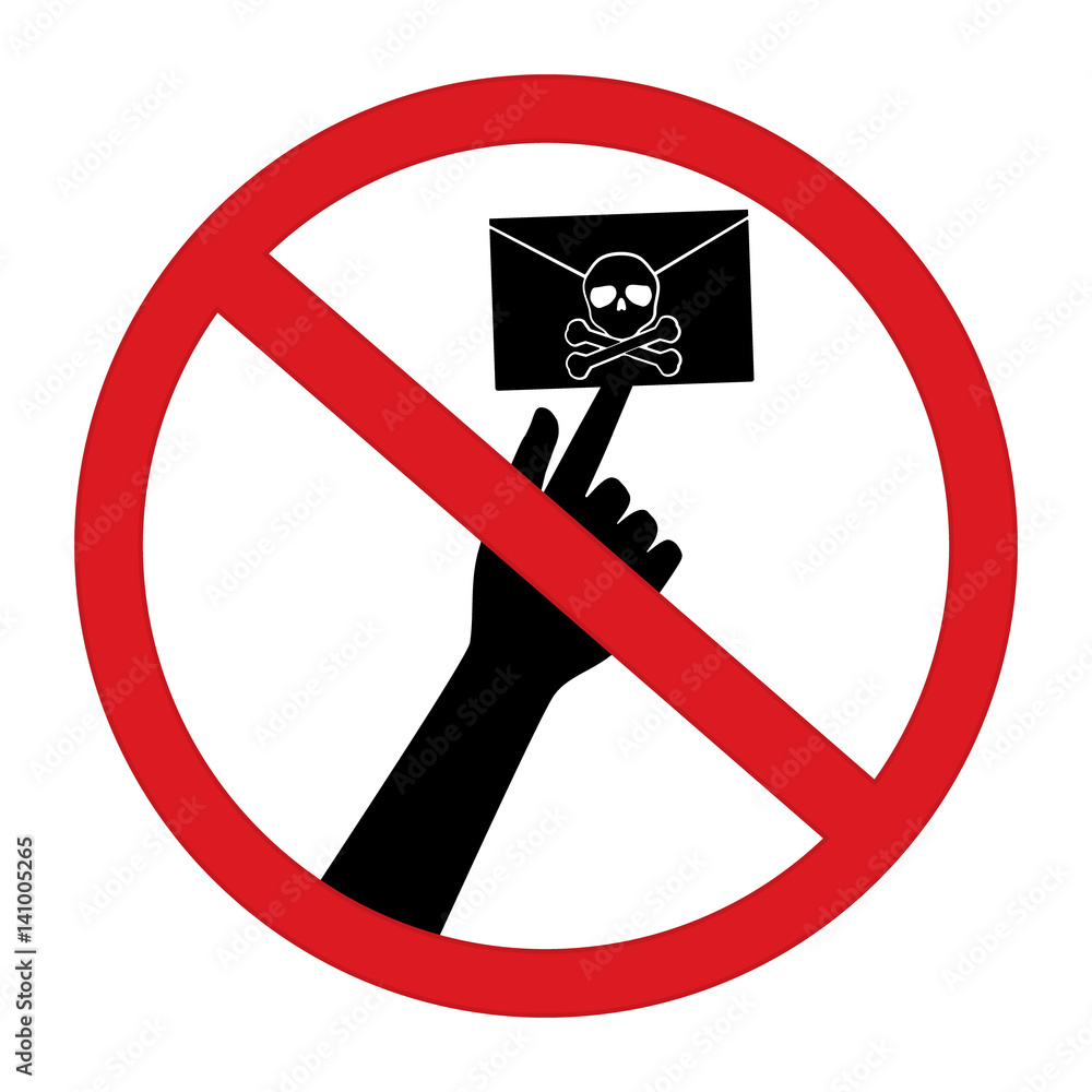 No click opne spam email with skull and cross bones computer virus in ...