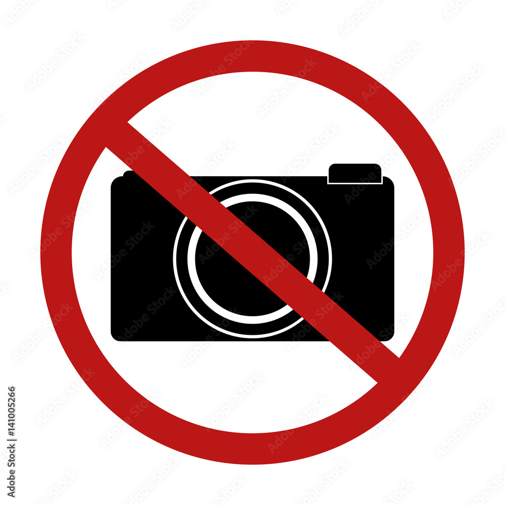 No Cameras Vector