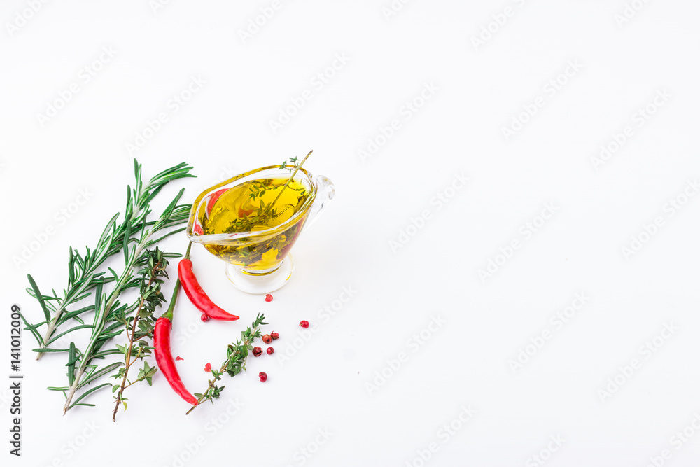 Spices on white background Stock Photo | Adobe Stock