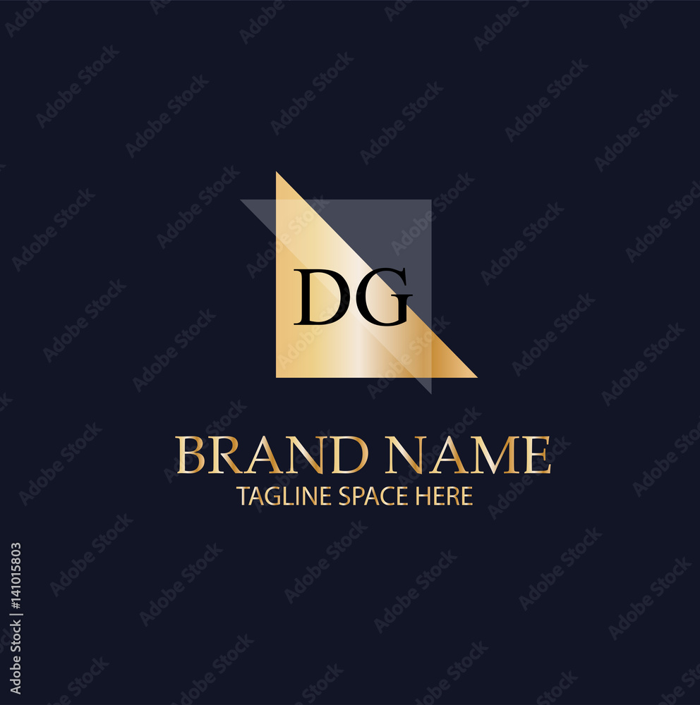 DG Letter Logo Design.Sign.Symbol.Typography Stock Vector | Adobe Stock