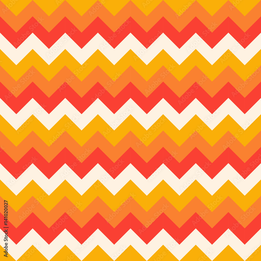 Pink And Orange Chevron Pattern