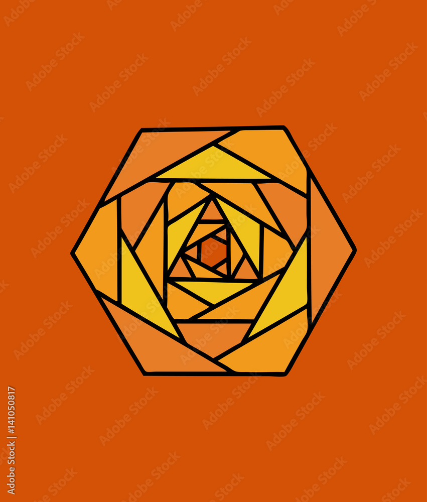 Hexagon Stock Vector | Adobe Stock