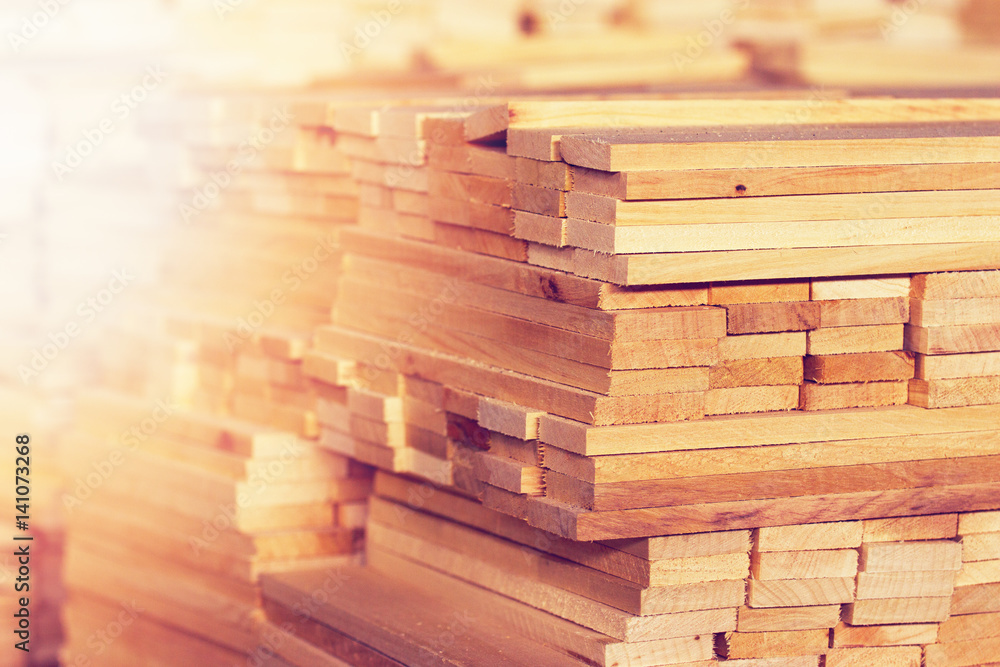 Wood timber construction material closeup for background and texture ...