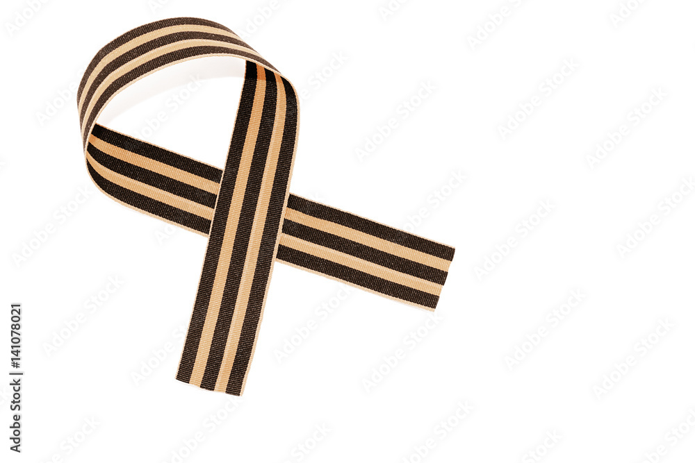 St. George's ribbon isolated on white background. The symbol of the ...