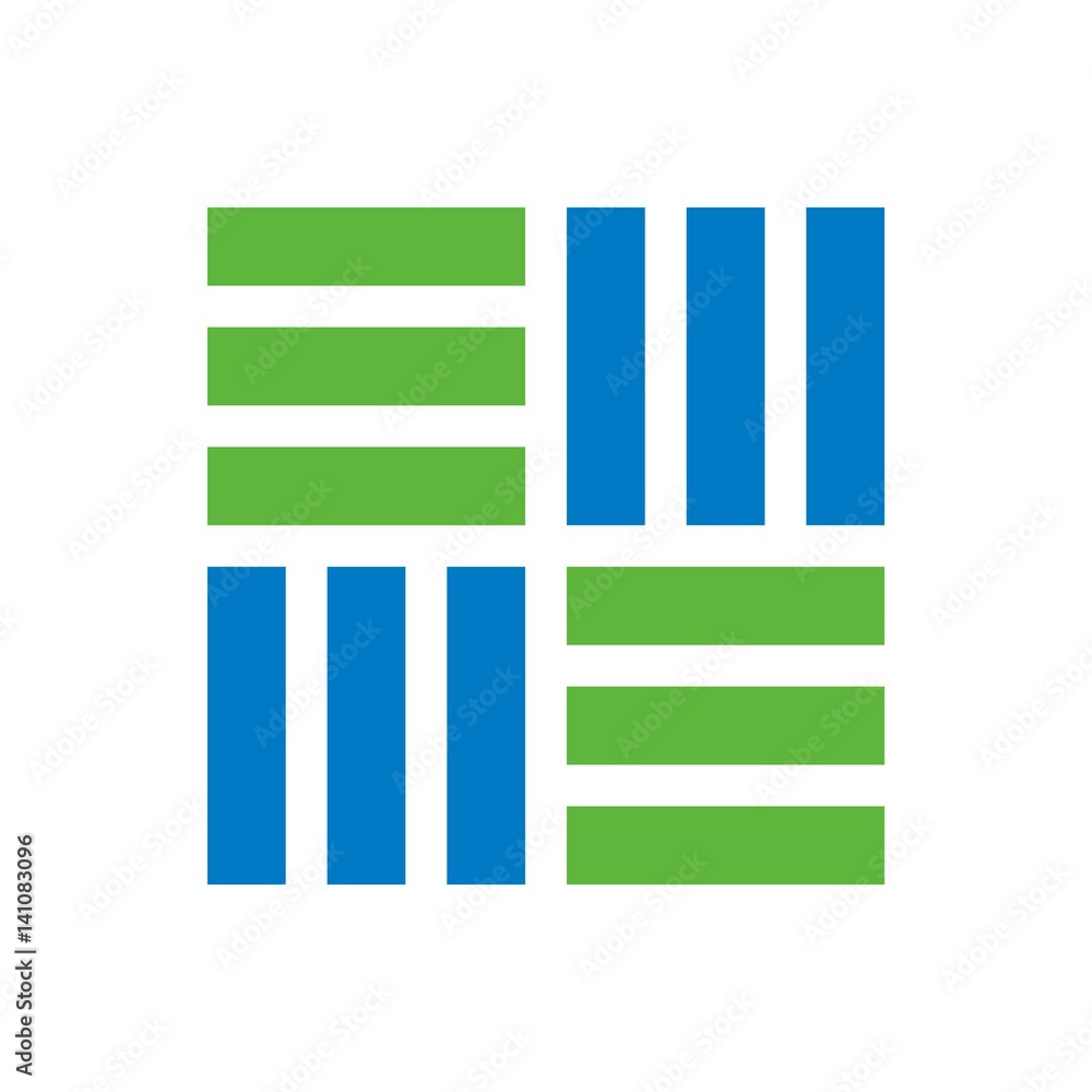 square logo vector. text logotype. Stock Vector | Adobe Stock