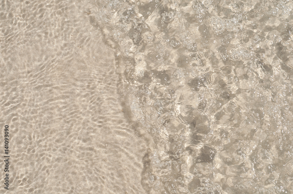 Light Refraction of water ripple on beach sand Stock Photo | Adobe Stock