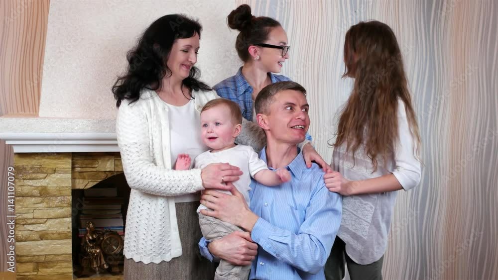 all family members are crazy about their little brother and son, caring ...