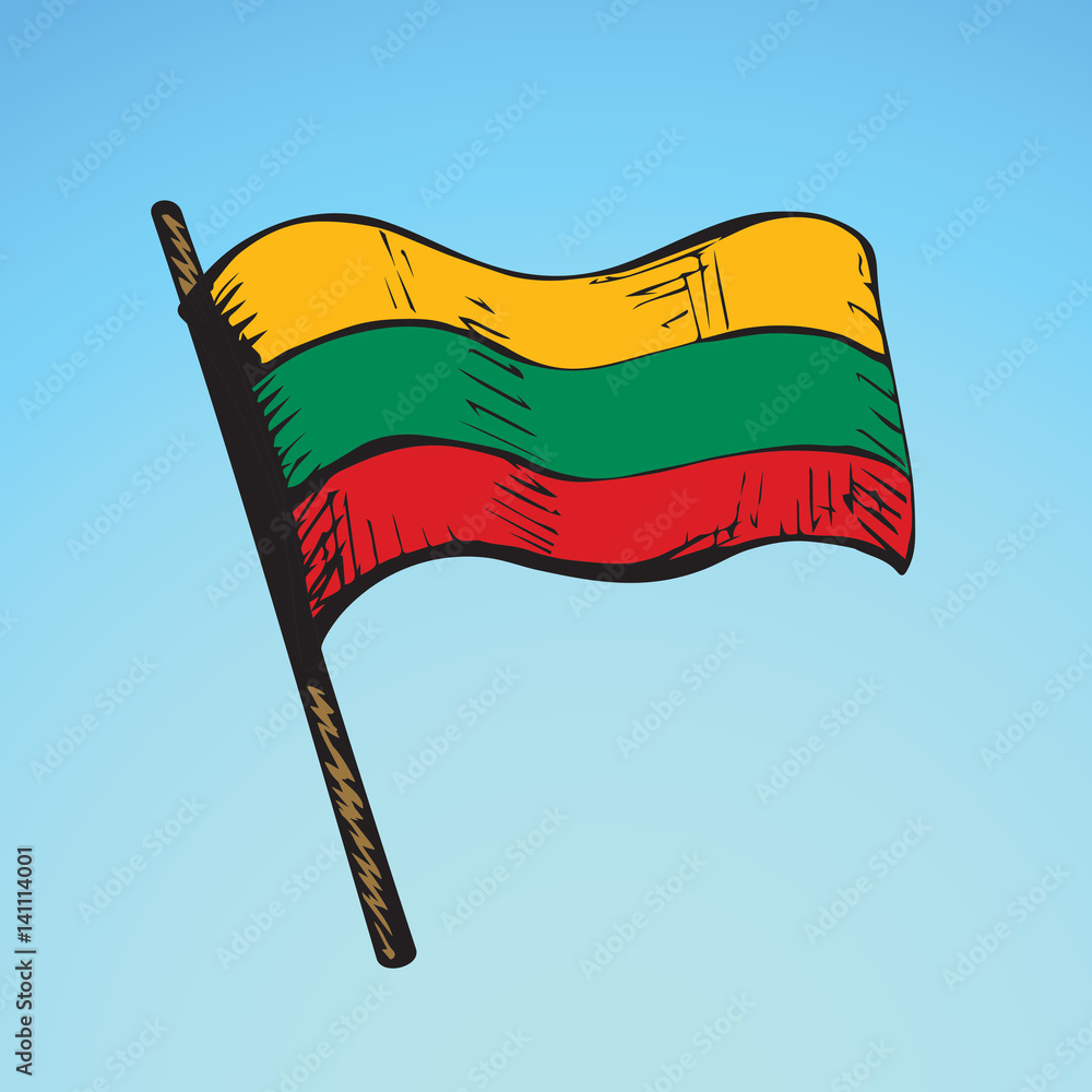 Flag. Vector drawing Stock-Vektorgrafik | Adobe Stock