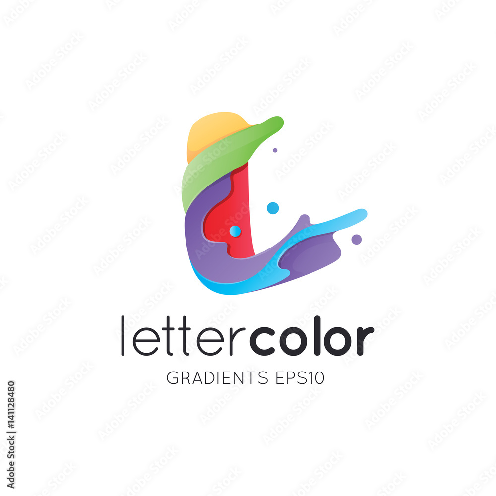 Colorful Letter L Logo Template Stock Vector | Adobe Stock