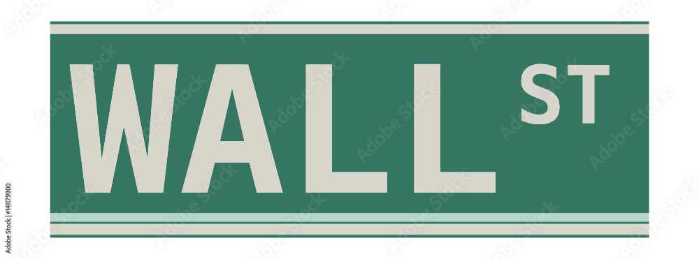 Wall Street Sign Vector