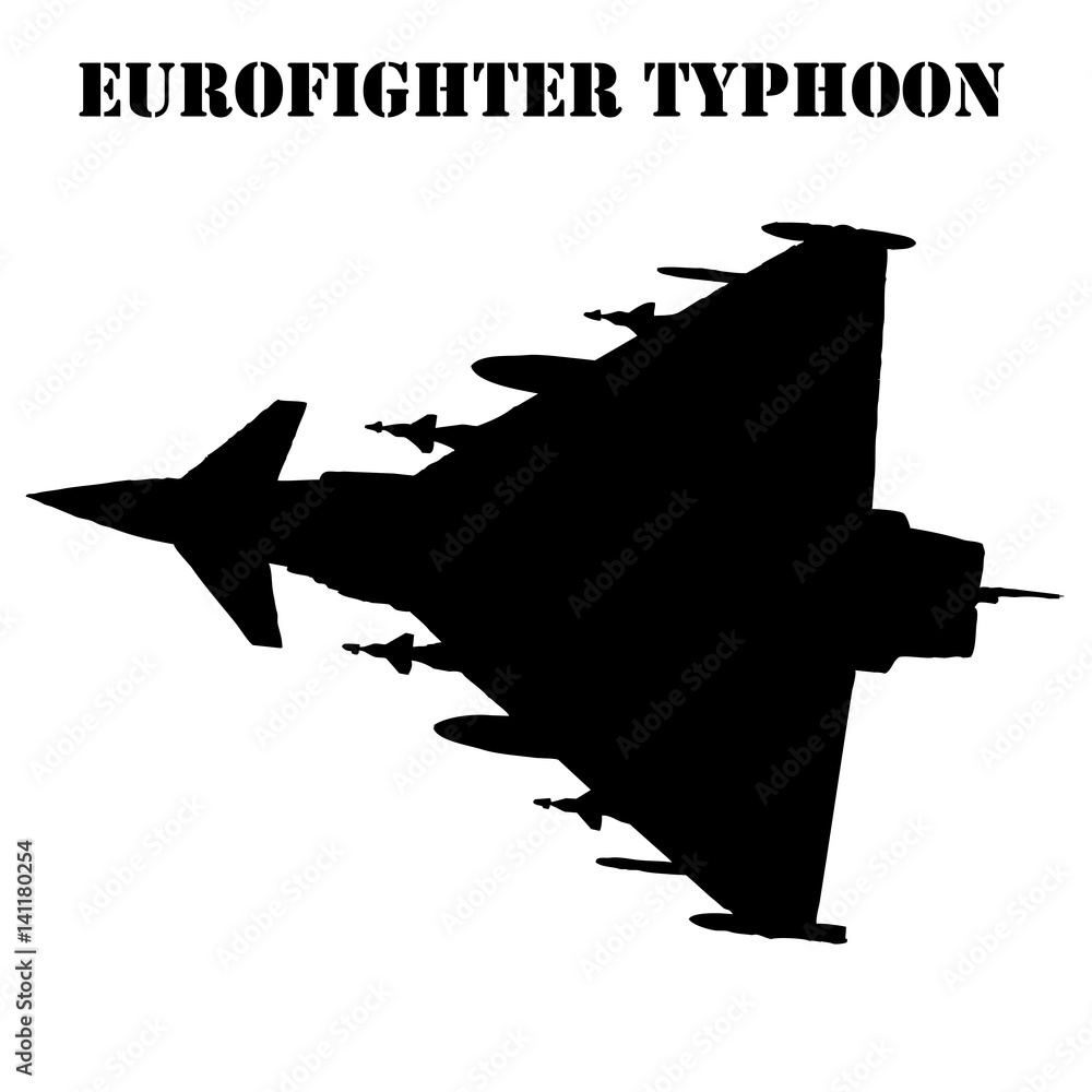 EUROFIGHTER TYPHOON Stock Vector | Adobe Stock