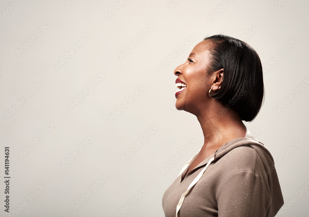 Girl Face Profile Happy