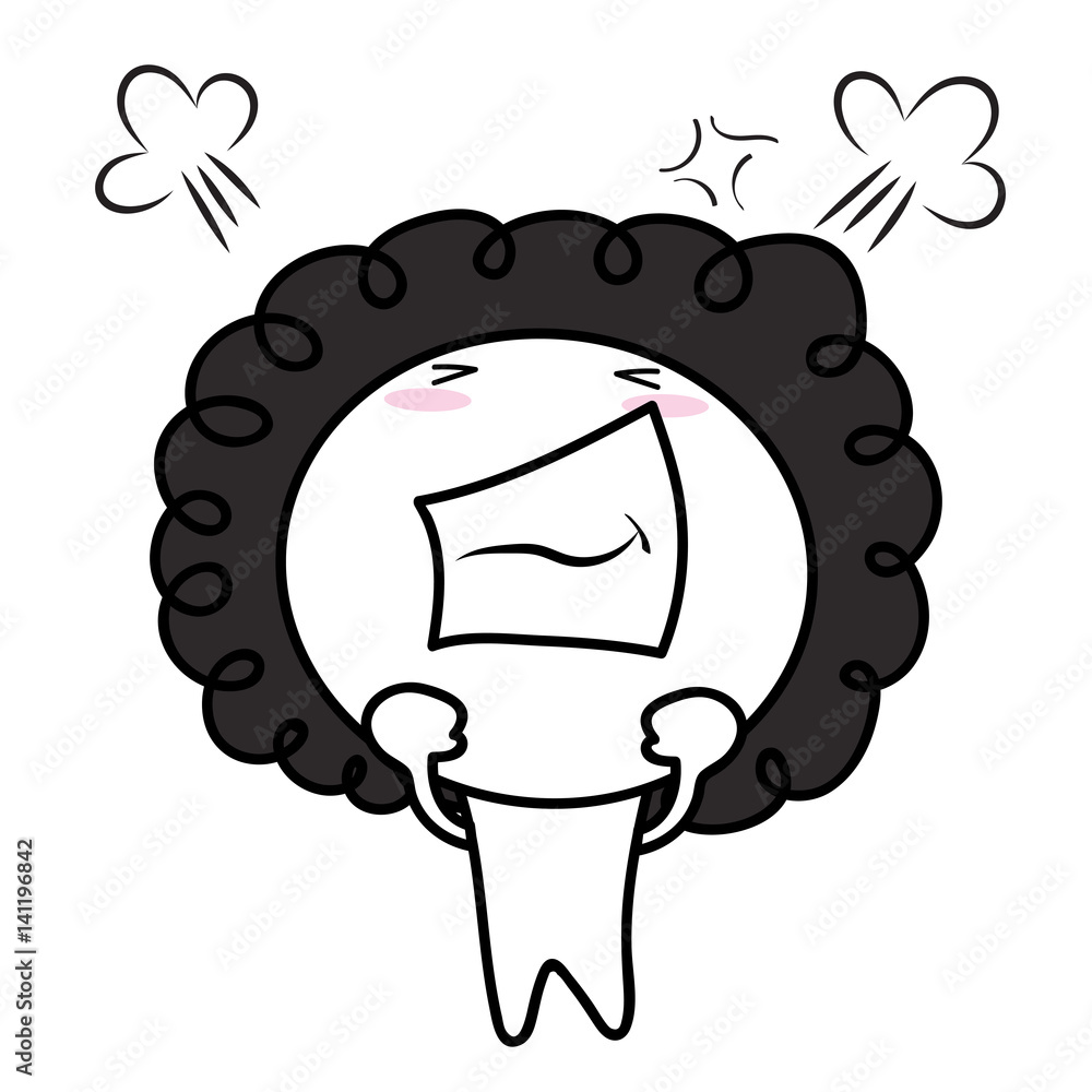 Cartoon Character angry Stock Vector | Adobe Stock