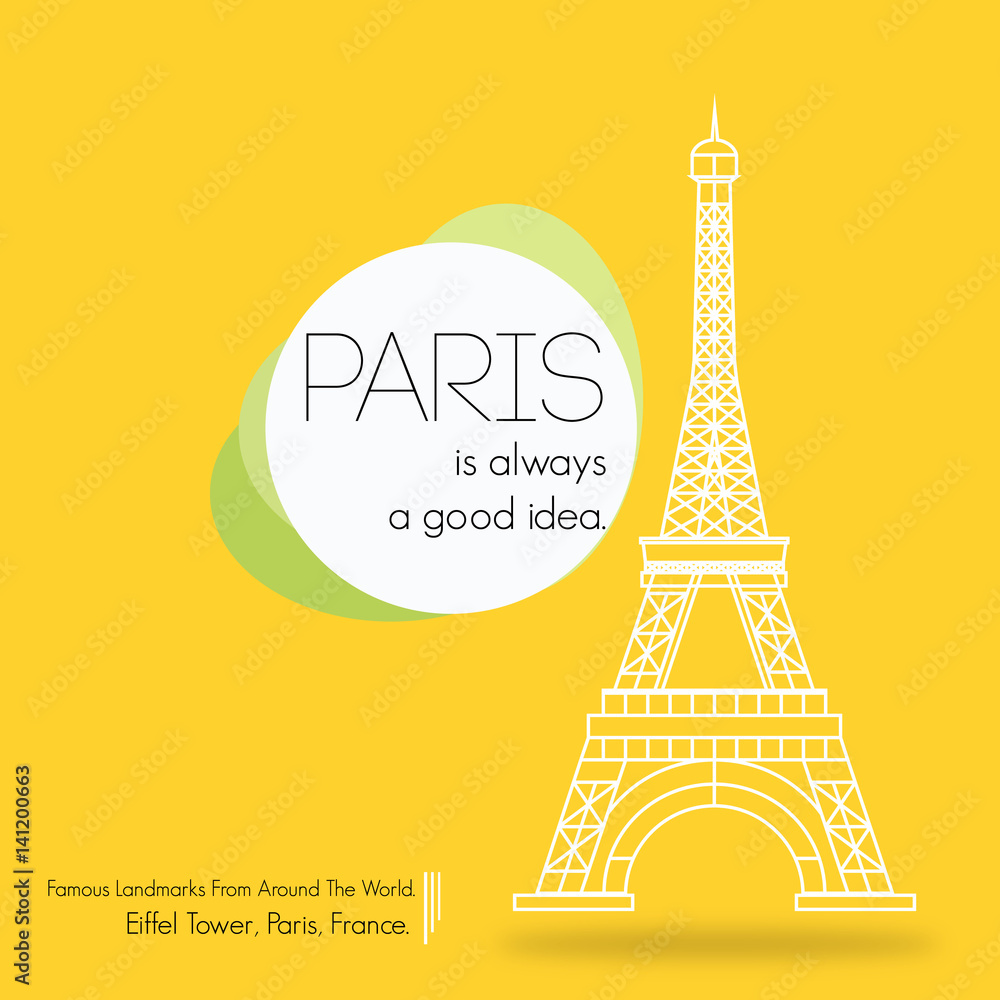 Eiffel Tower, Paris. France | Famous Landmarks From Around The World ...