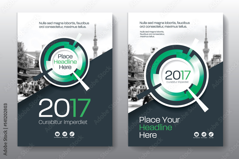 Green Color Scheme with City Background Business Book Cover Design ...