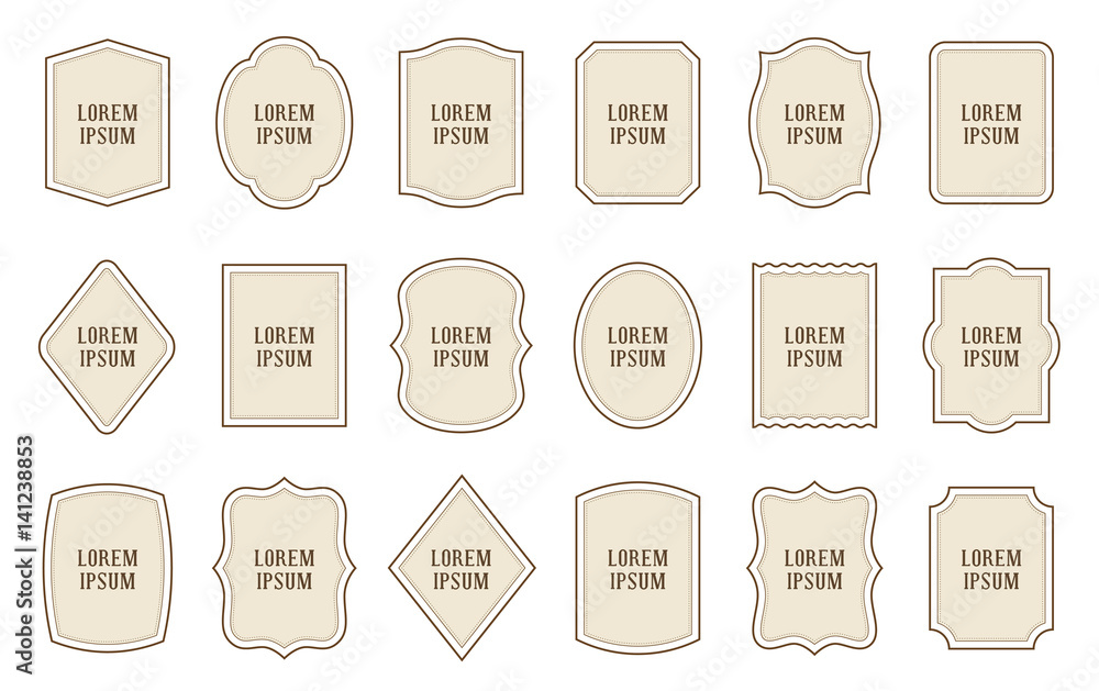 Label Shape Template