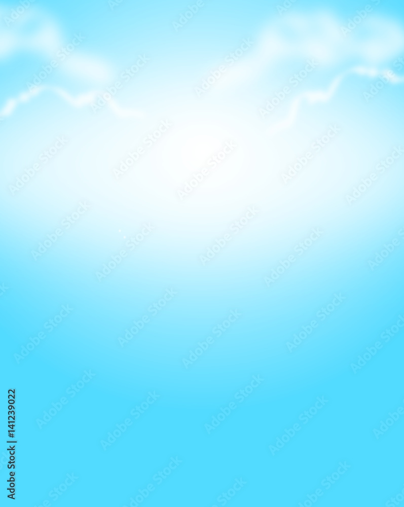 Light blue sky background Stock Illustration | Adobe Stock